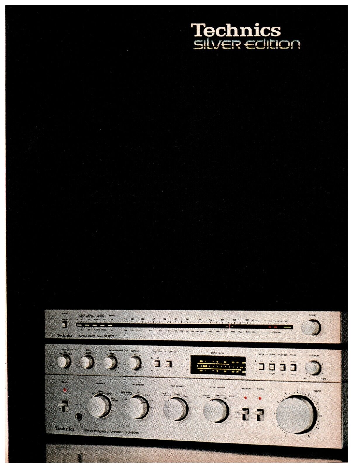 1980s Technics SU-8099 Stereo Integrated Amplifier PRINT AD ADVERTISME – techrewinds