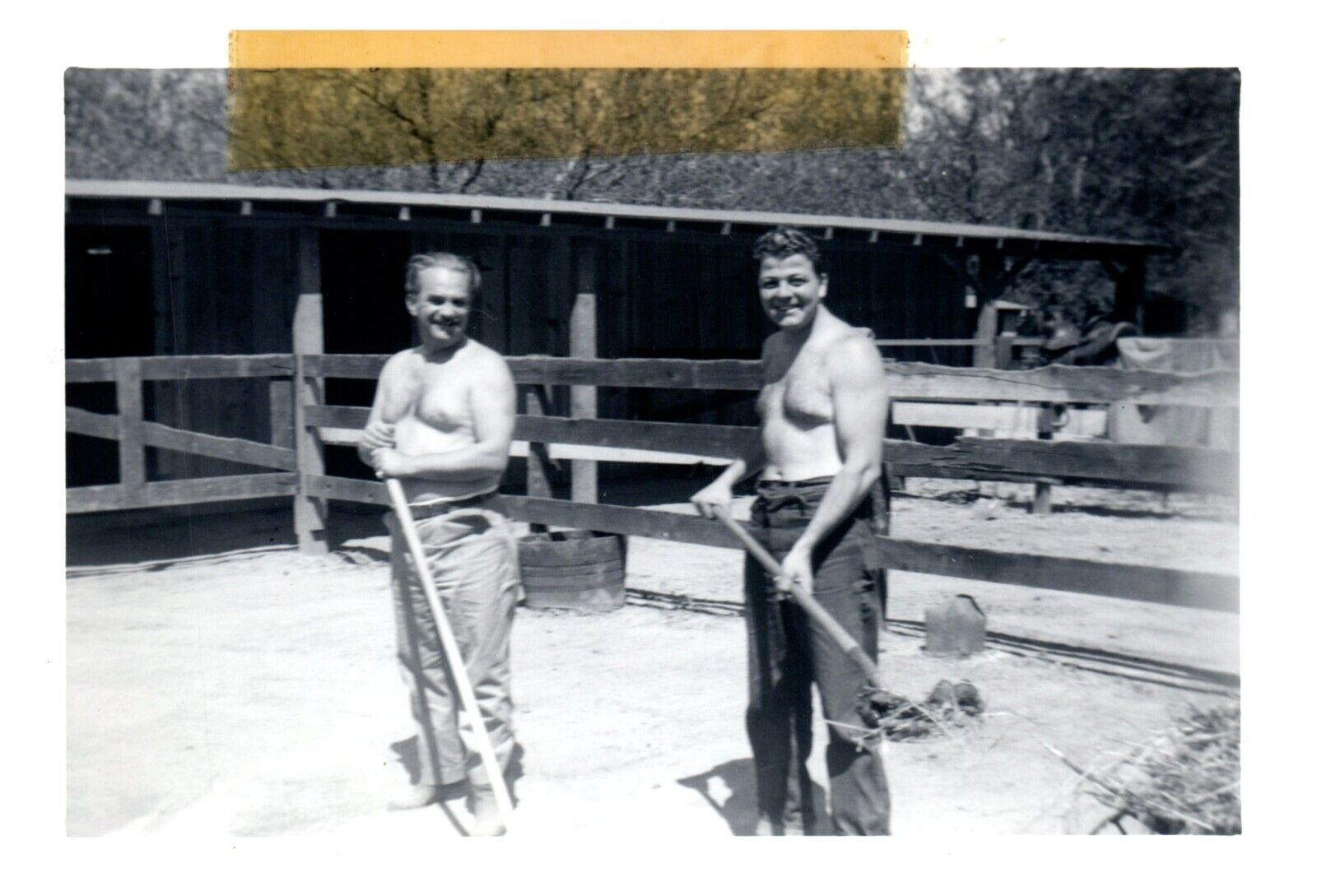 1950s American Hunks Beefcake Working Class Vintage Photo Snapshot Cal – techrewinds