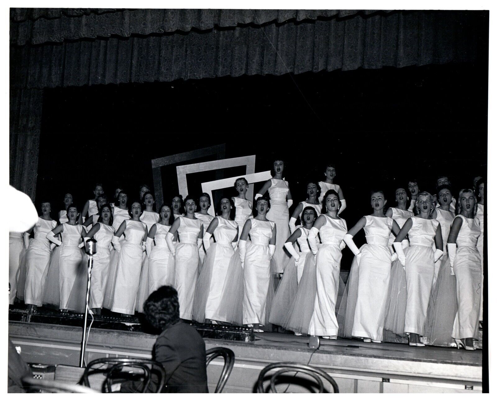 1950s Choir Concert Girls High School Vintage Photo 8x10 – techrewinds