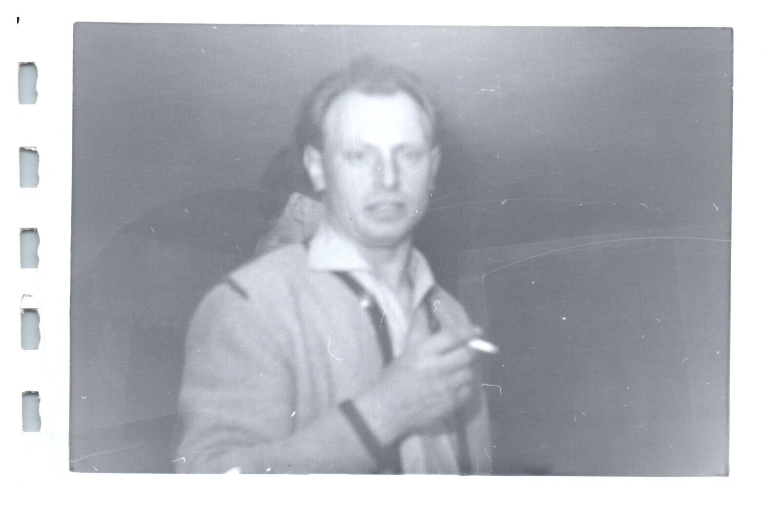 1940s Handsome Man Smoking Cigs Vintage Snapshot Photo – techrewinds