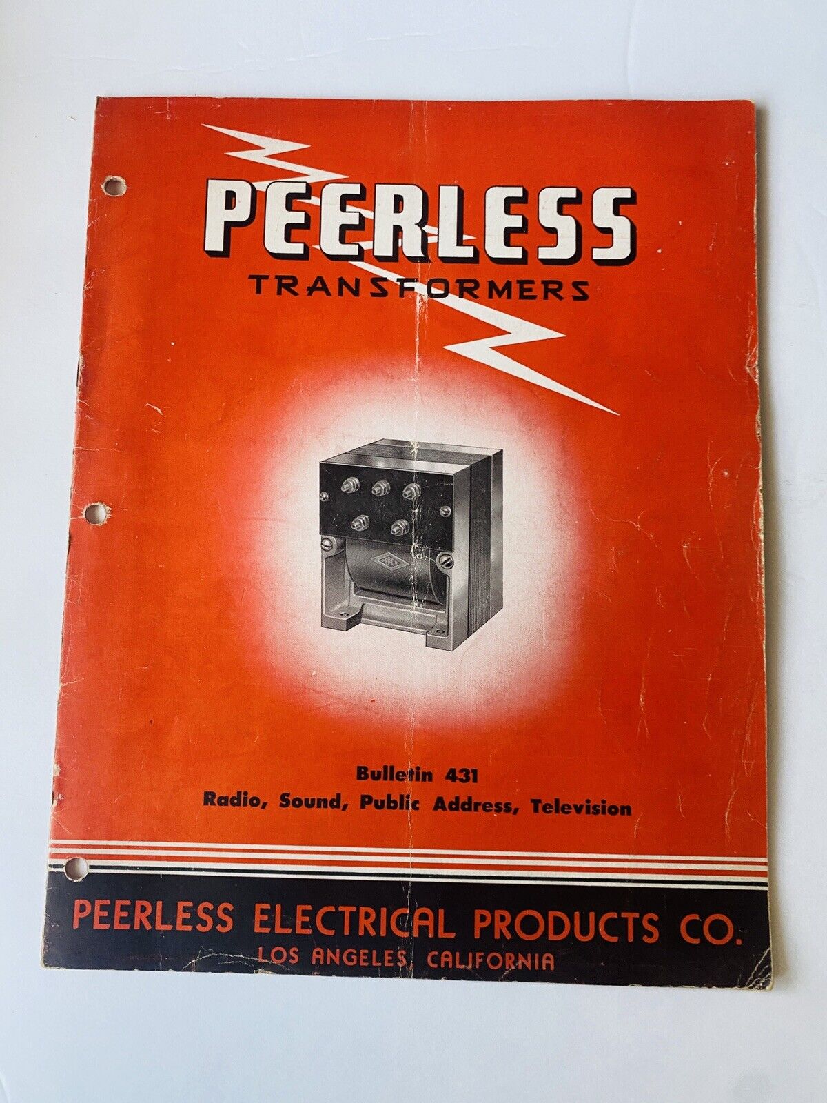 1950s Peerless Transformers Radio Altec Lansing Los Angeles CA vintage ...
