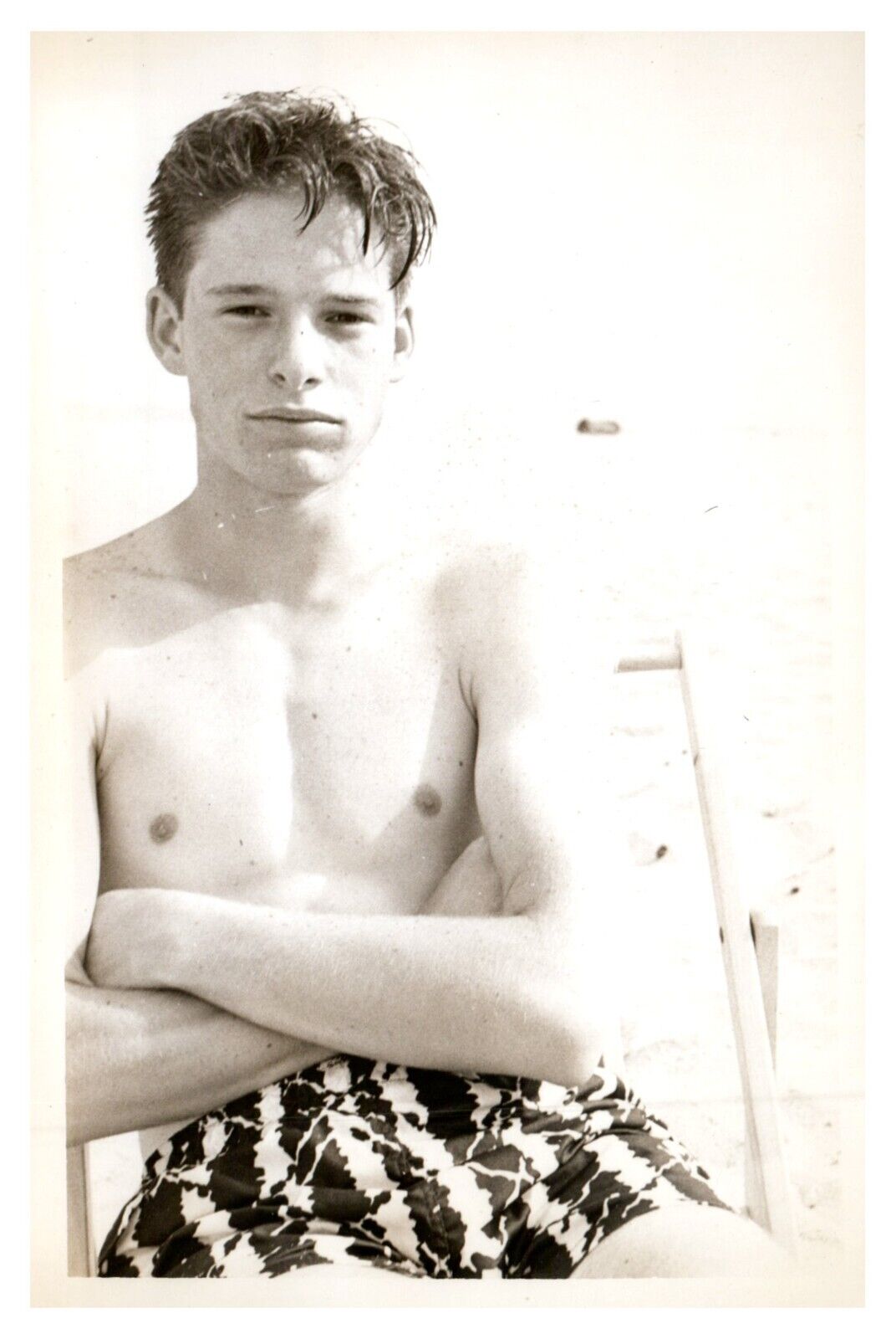 1950s Handsome College Frat Boy Hunk Vintage Photo – techrewinds