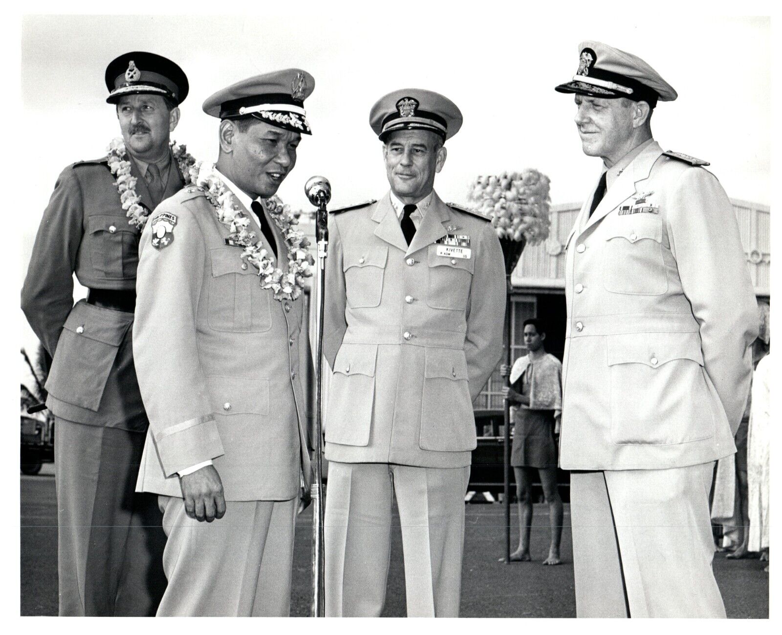 1950s Hawaii Officers Military Vintage Photo 8x10 – techrewinds