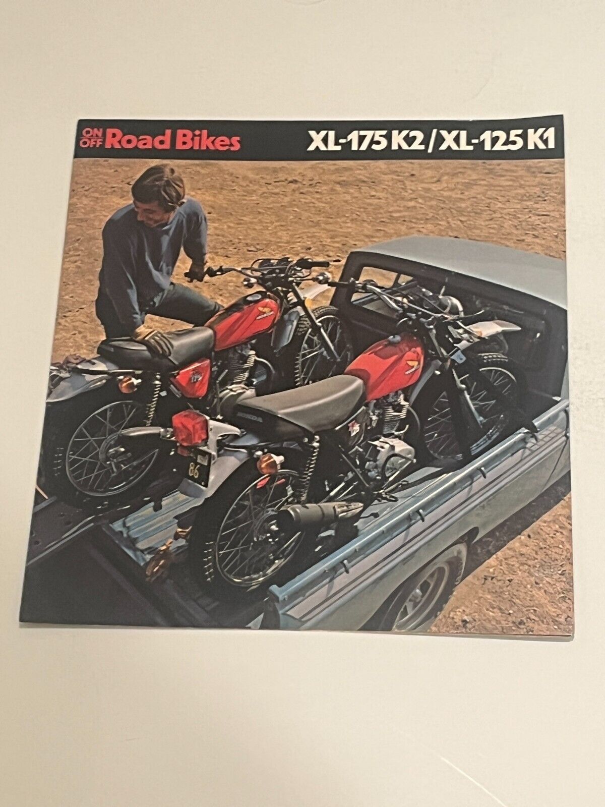 1975 Honda XL-175 K2 XL-125 Motorcycle Brochure / Poster Original Vint ...