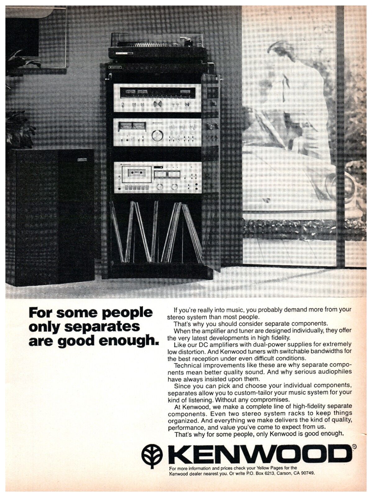 1978 KENWOOD Hi-Fi Stereo System Turntable Tuner Porsche PRINT AD ...