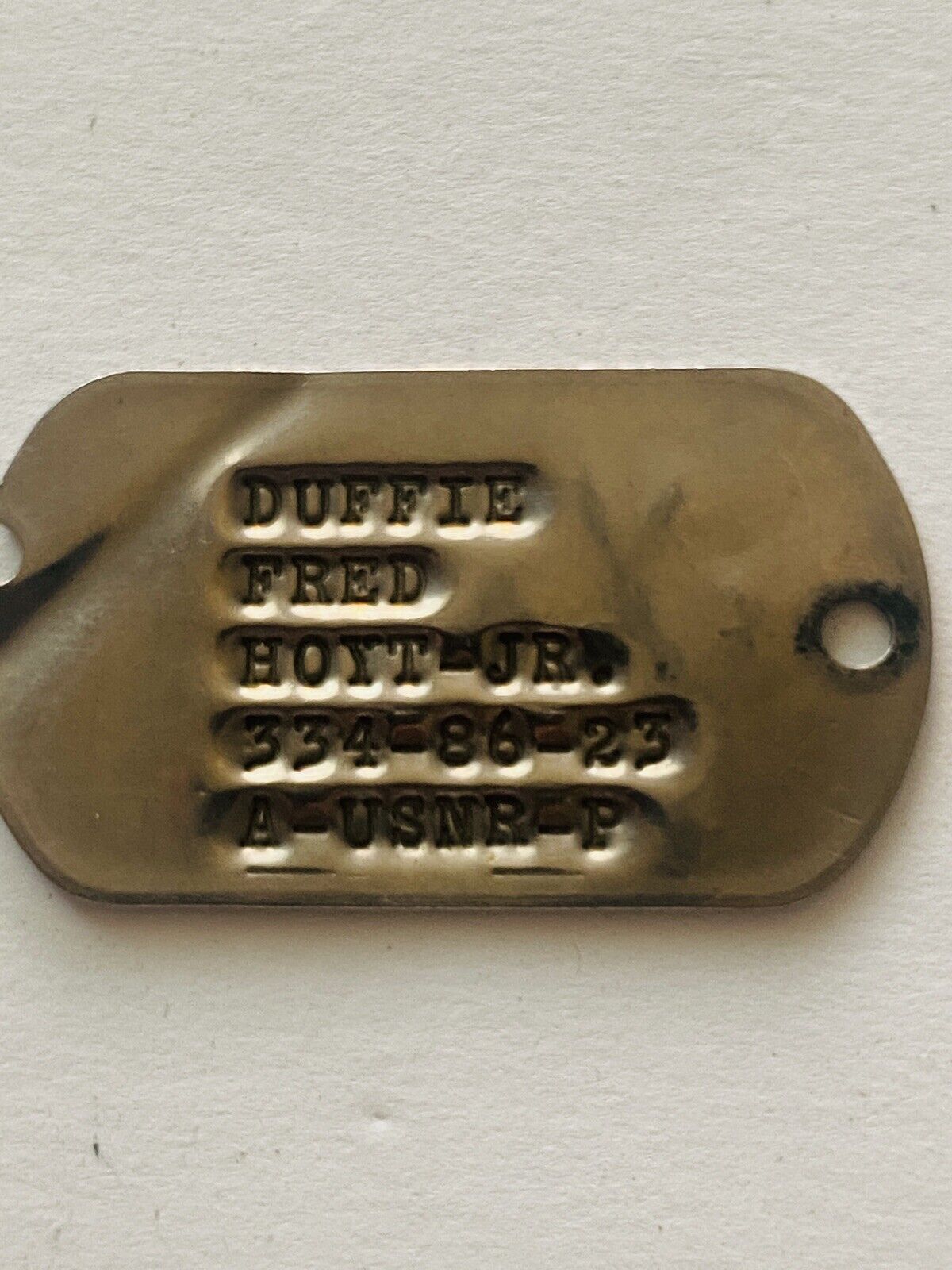 Vintage REAL WW2 US Navy Reserve Army Colonel Dog Tag WW1/WW2 War VETE ...