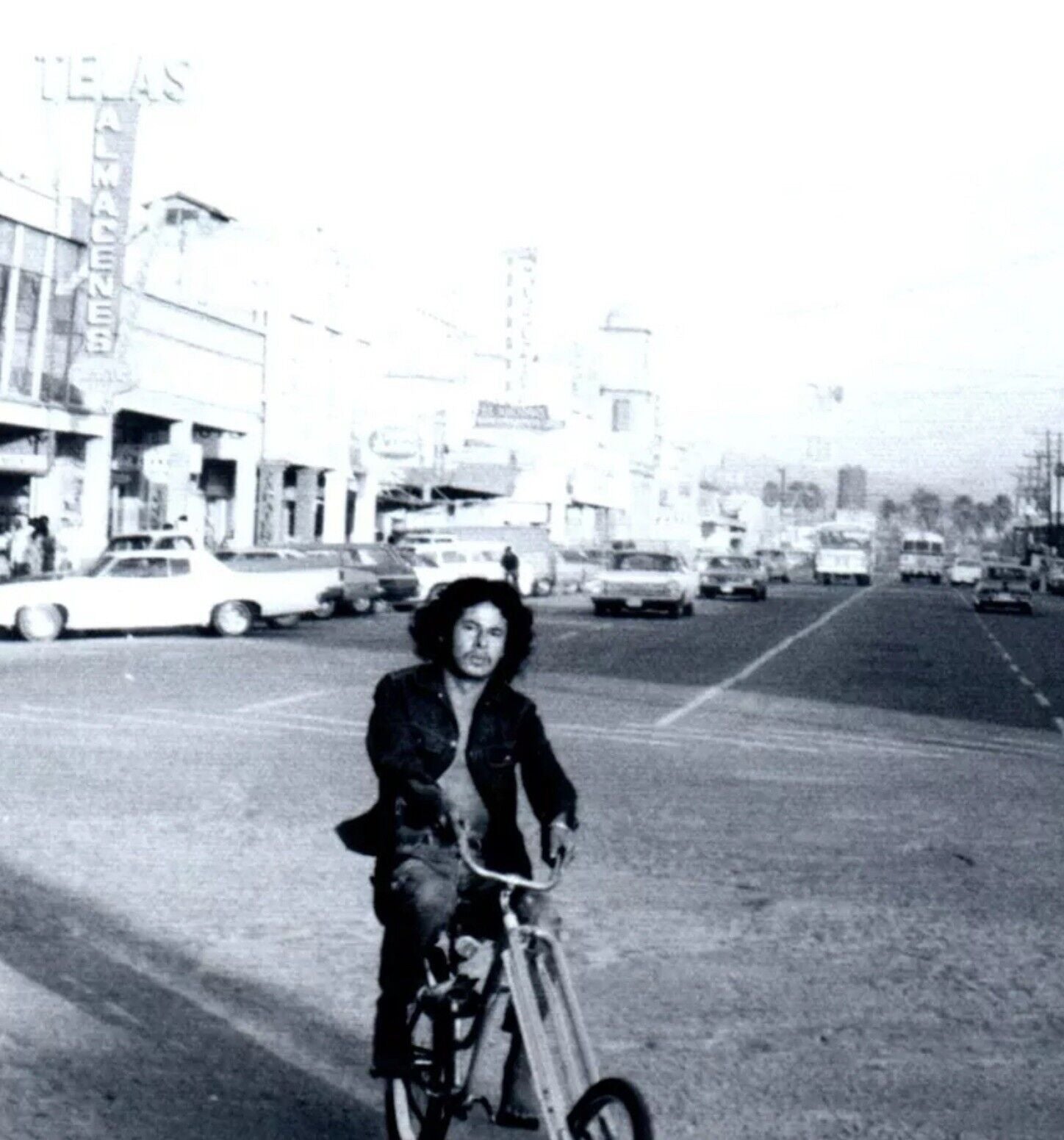 1970s Motorcycle Bike Street Scene Mexico Greaser Vintage Photo ...
