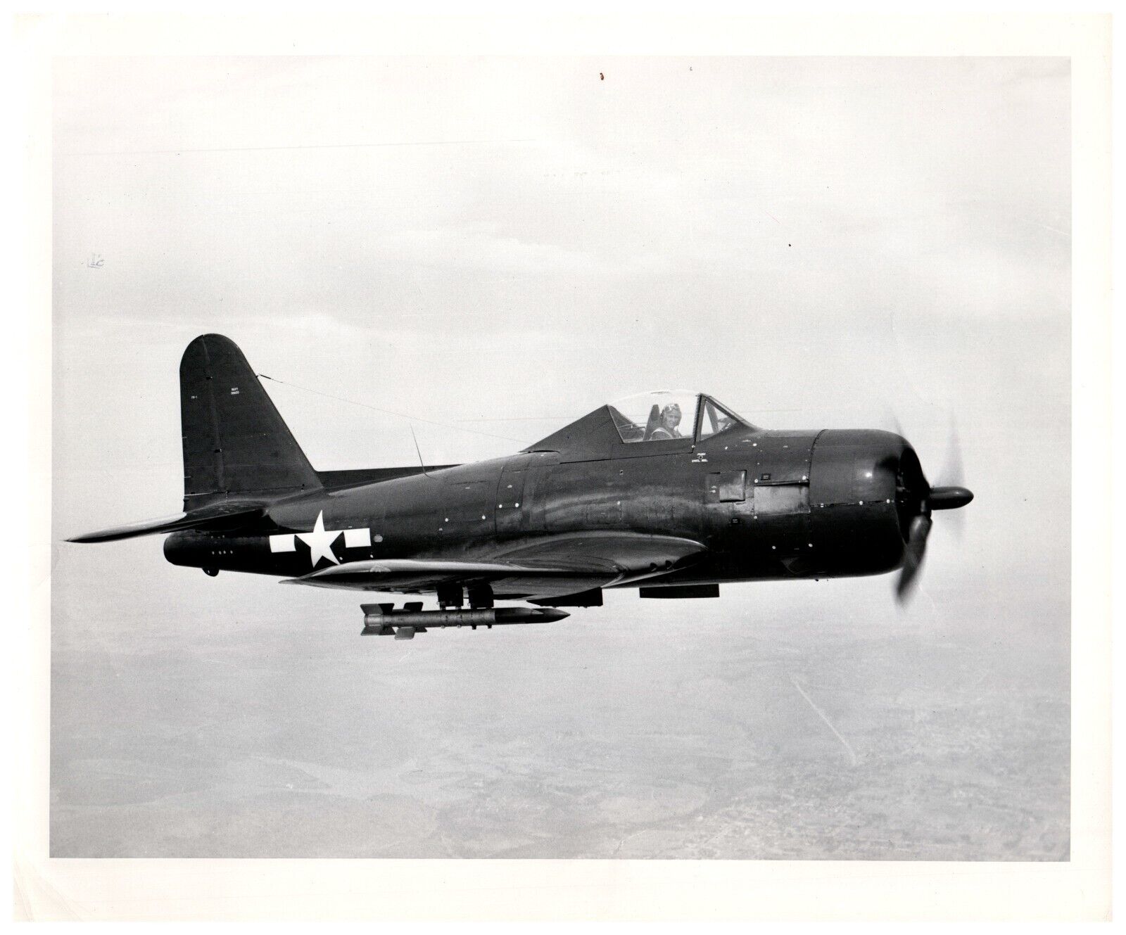 1940s US Navy Ryan FR-1 Fireball Jet Prop Fighter Vintage Photo ...