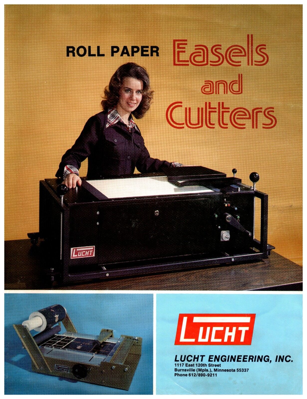 1970s Lucht Roll Paper Easels Electric Cutters Engineering Photography ...