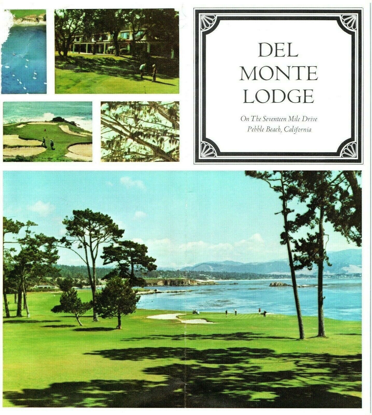 1960's Vintage Del Monte Lodge Brochure Booklet Map Peeble Beach, Cali ...