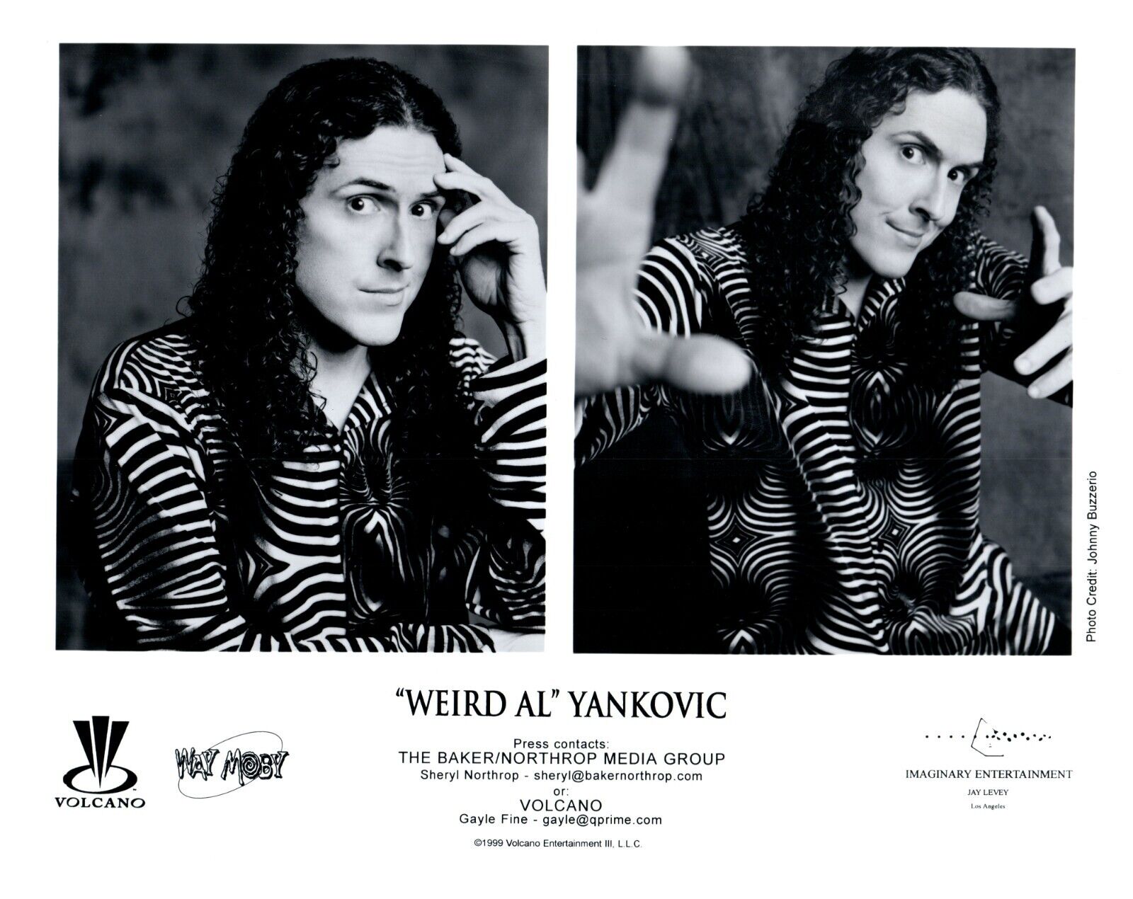 2000s Weird Al Yankovic Music Band Promo Press Vintage Original Photo ...