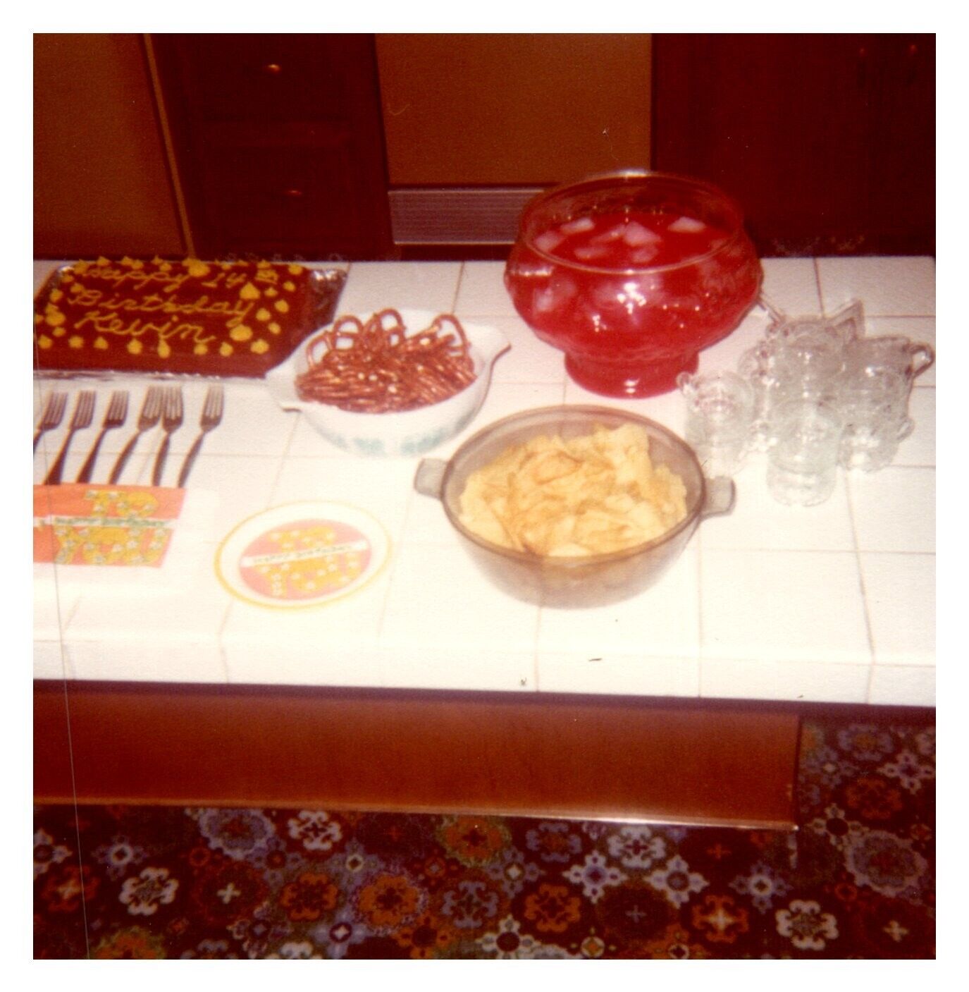 1970s Party Snacks Jello Vintage Photo – techrewinds