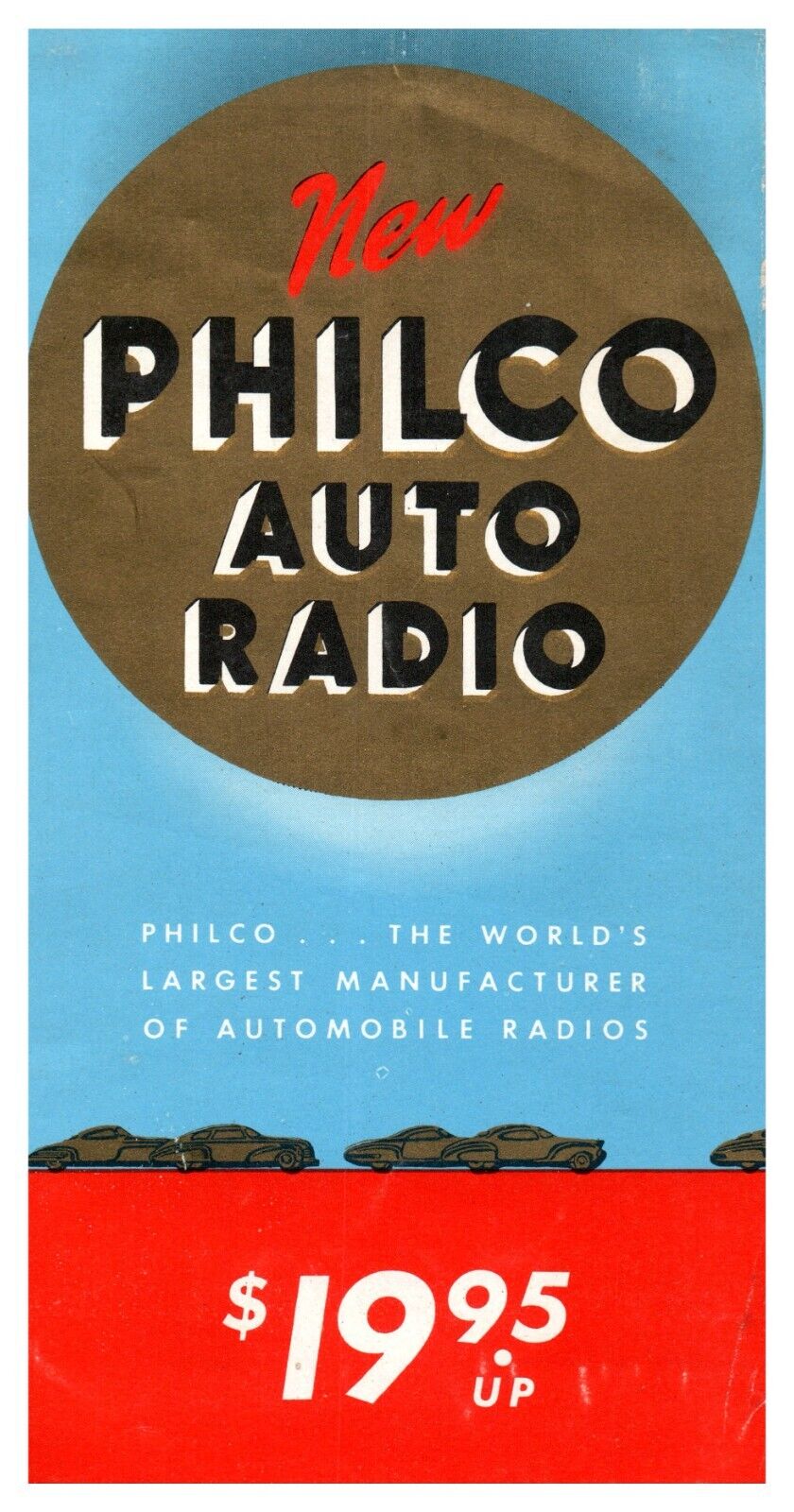 1950s Philco Auto Car Radio Model AR-45 40 55 50 Vintage Brochure - RA ...