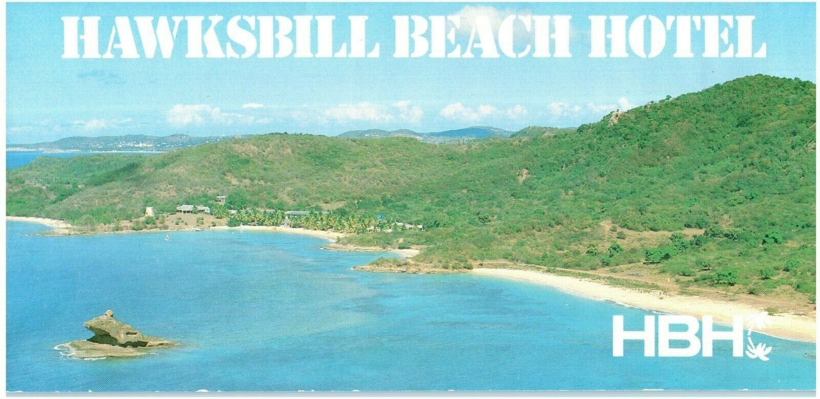 Vintage Hawksbill Beach Antigua Hotel Brochure book tourist map 1960s ...