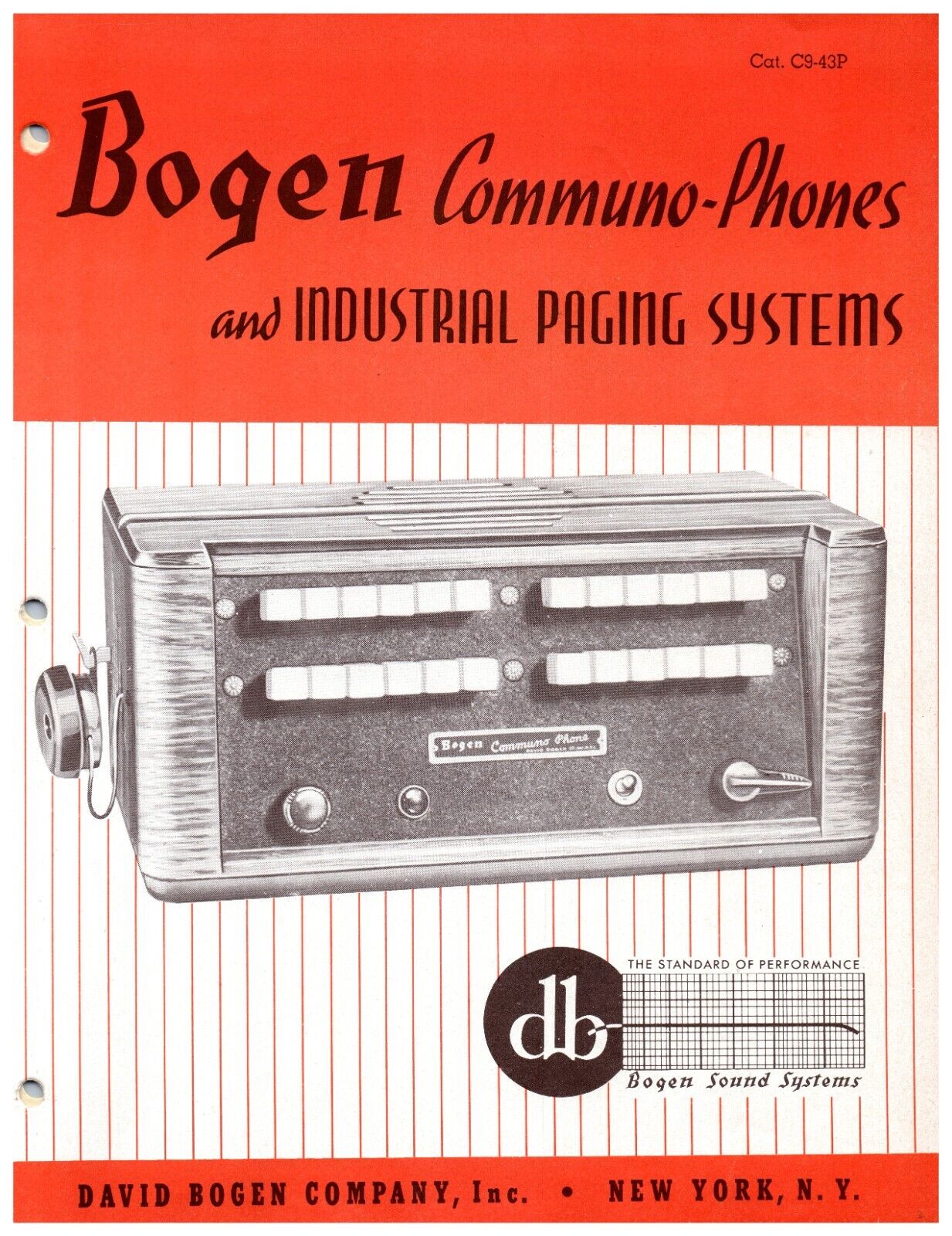 1940s Bogen Communo Phone Advertisement Vintage Catalog Brochure New Y ...