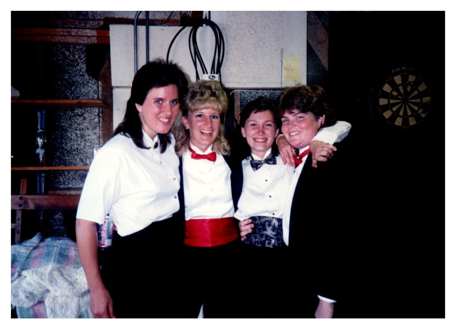 1990s Lesbian Girl Party Group Hug Vintage Photo Long Beach CA ...