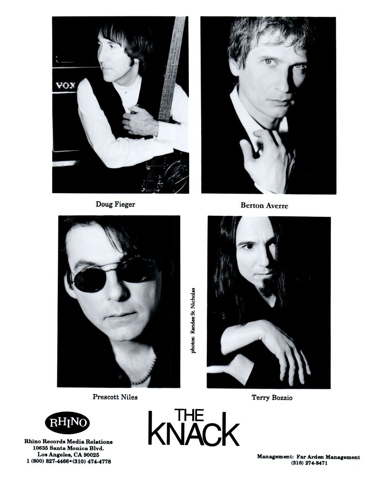 2000s The Knack Music Band Promo Press Vintage Original Hollywood Phot ...
