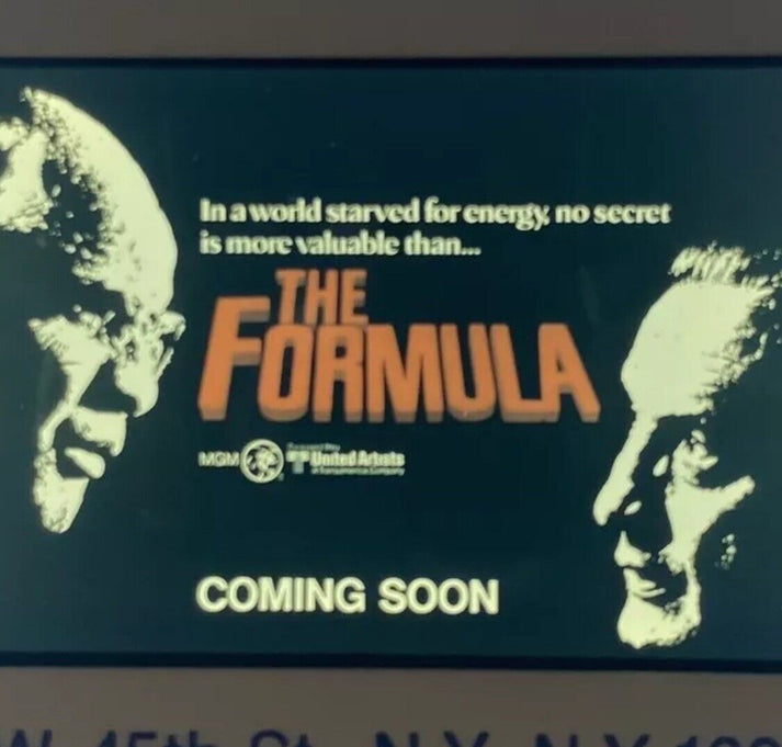 1980 The Formula Thriller Horror AMC Promo Vintage Movie Slide RARE ...