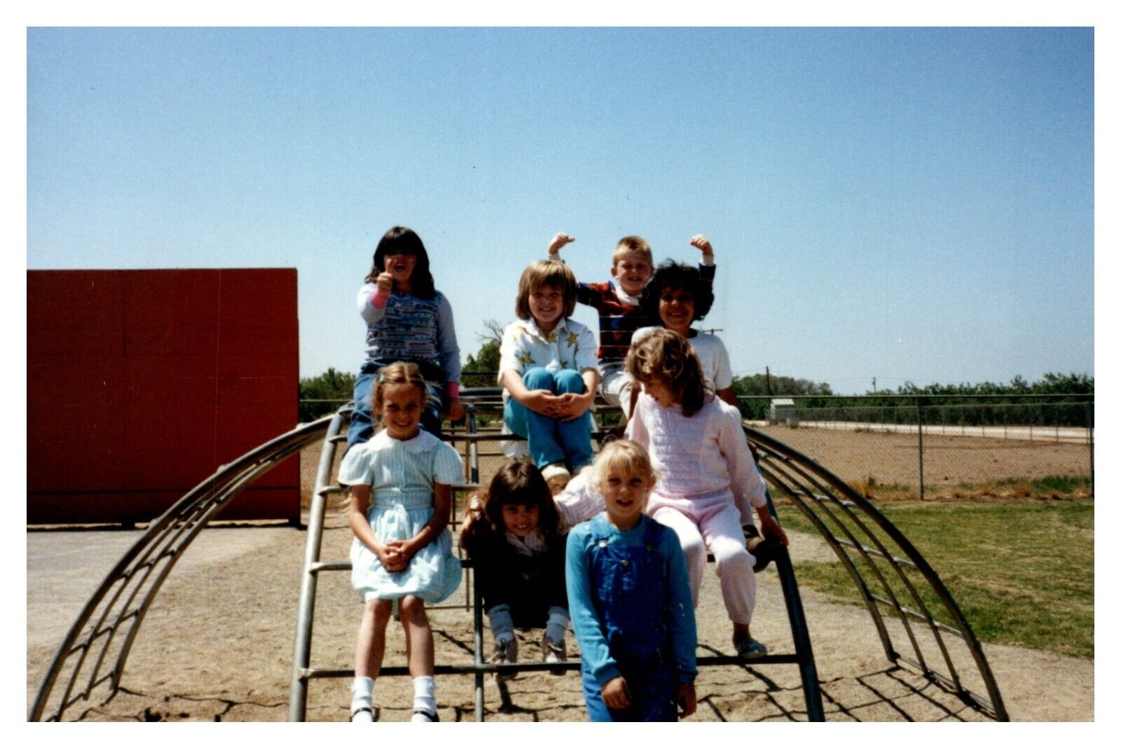 1990s Kids School Playground Los Angeles Vintage Photo – techrewinds