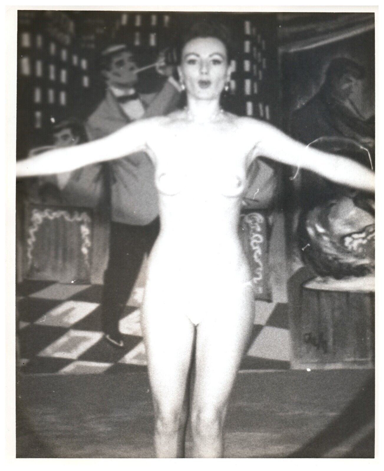 1950s Sexy Busty Burlesque Dancer Cheesecake Pin Up ORIGINAL Vintage P ...
