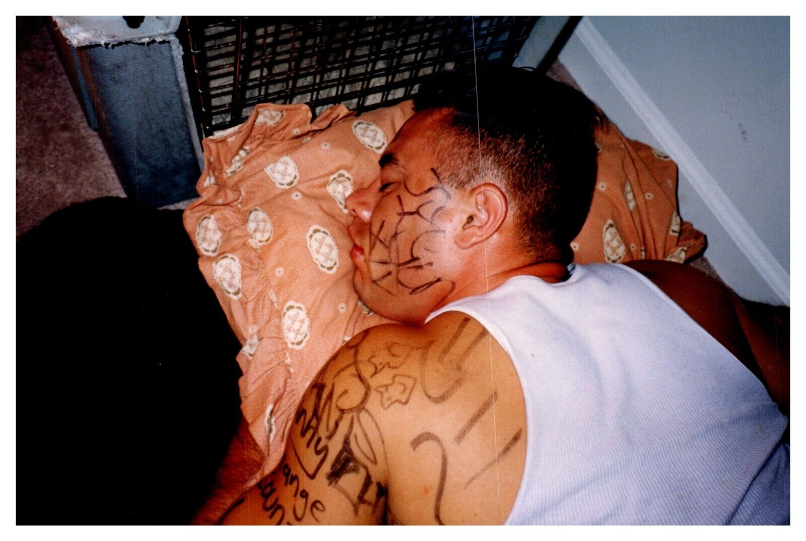 1990s Sleeping Drunk Cholo Gangster Man MS 13 Gang Los Angeles Vintage ...