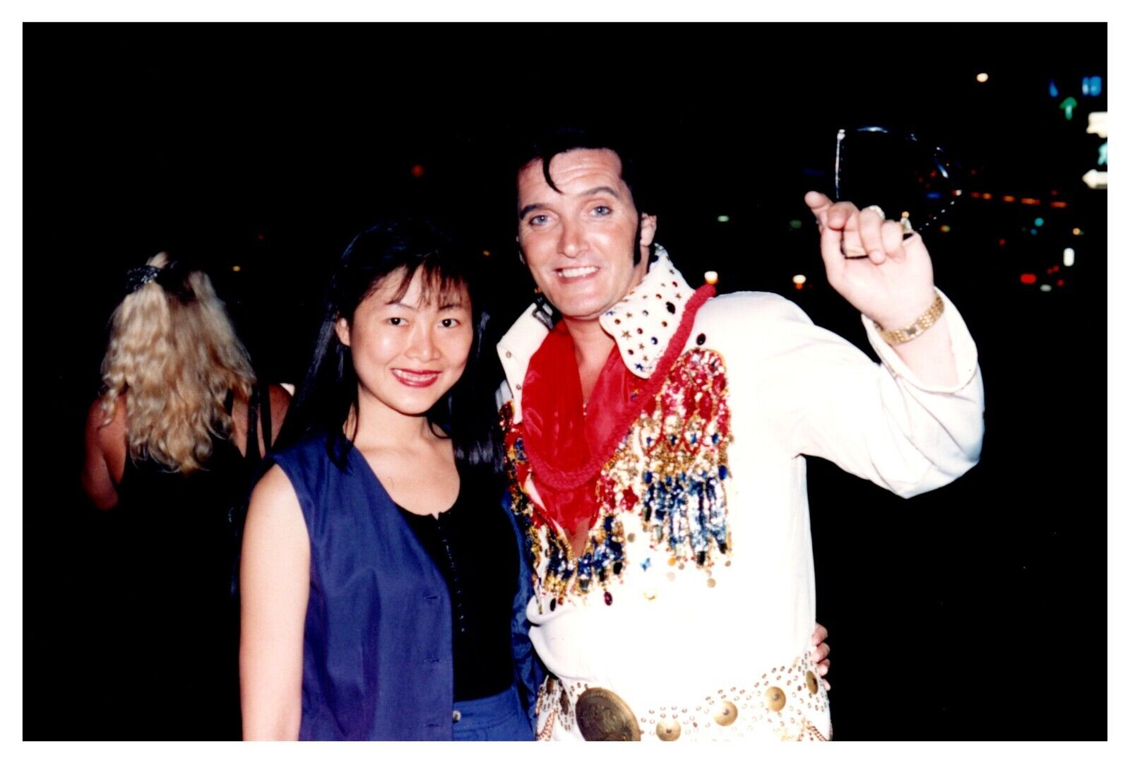 1990s Korean Girl Elvis Vintage Snapshot Photo Hollywood California ...