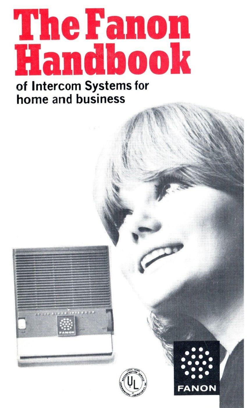 1960 The Fanon Handbook Intercom System Vintage Catalog Brochure ...