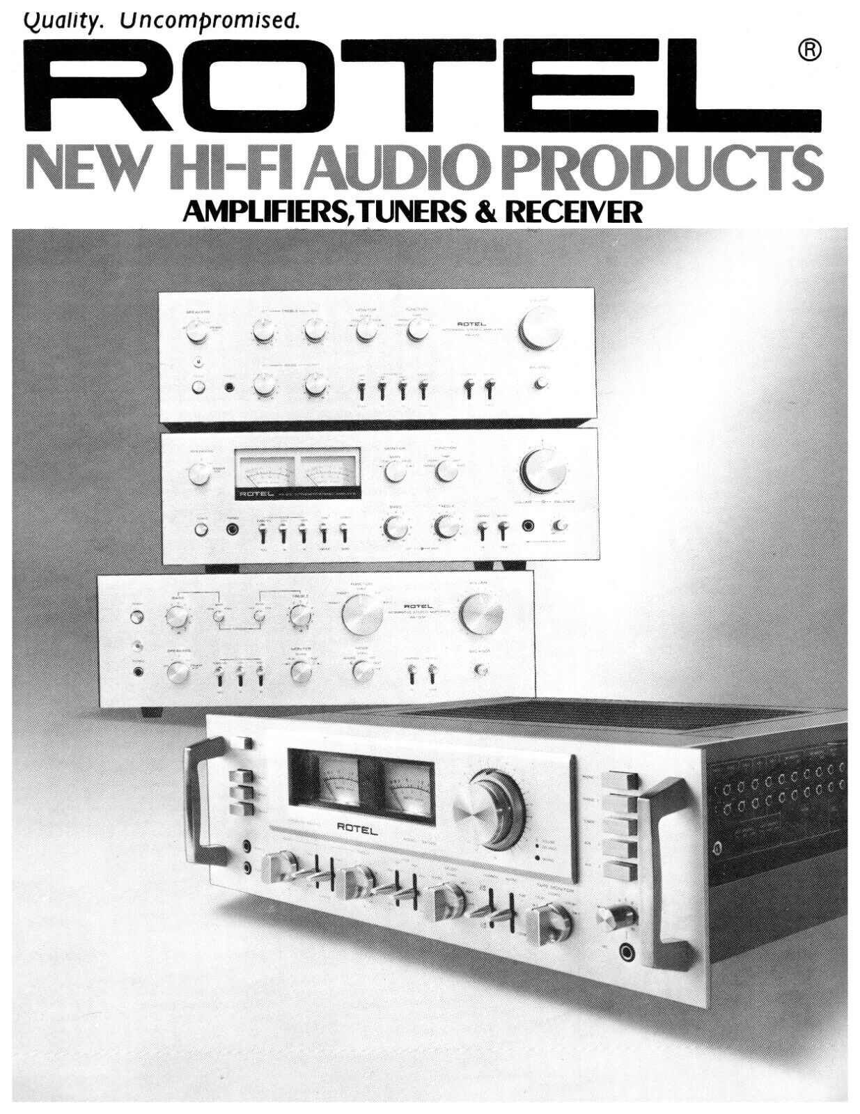 1970s Rotel New Home Audio Components / Amps Tuners Receivers Original ...