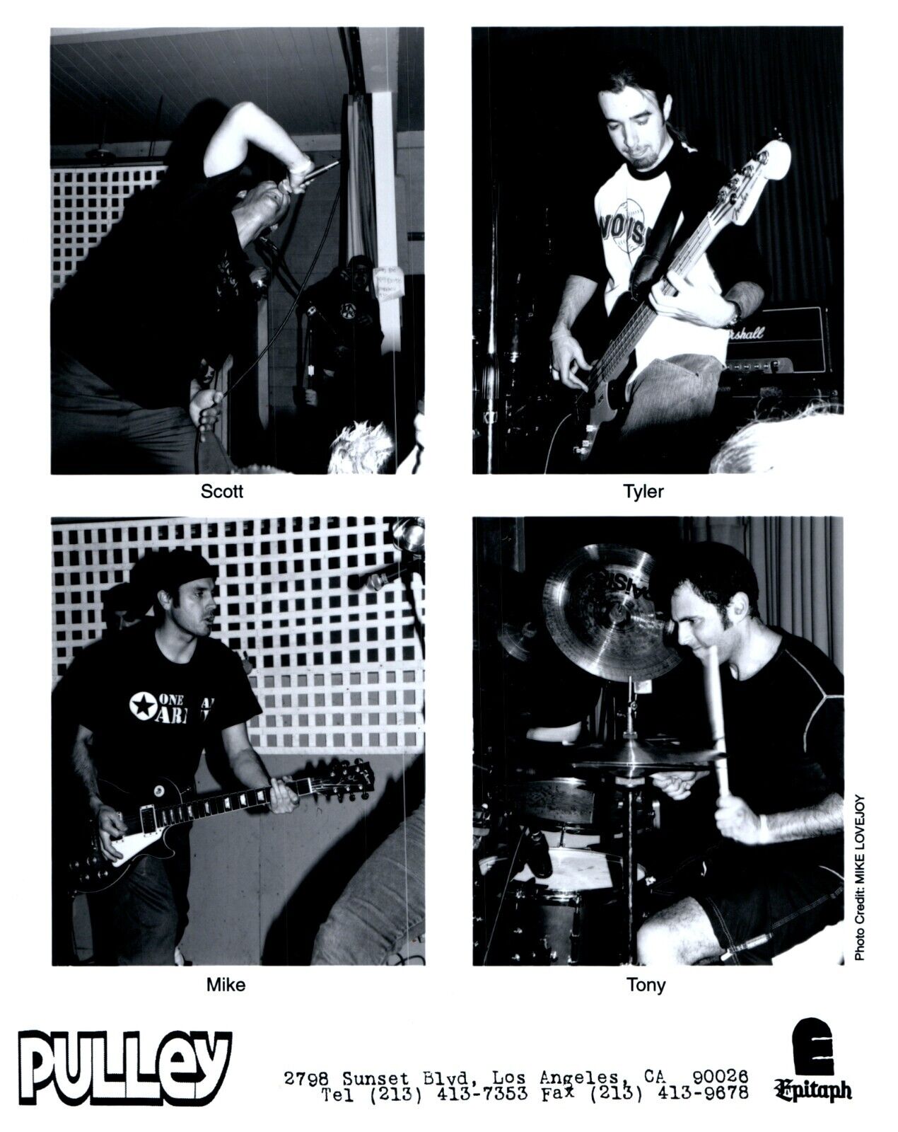 2000s Pulley Music Band Promo Press Vintage Original Hollywood Photo 8 ...