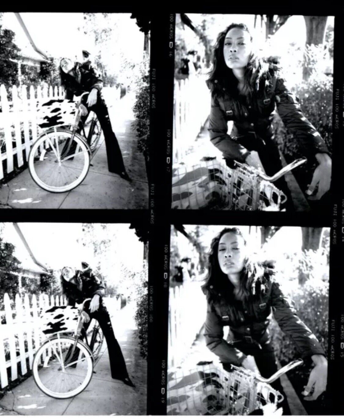 1990s African American Women Black Model Casting Contact Sheet Photo 8 ...