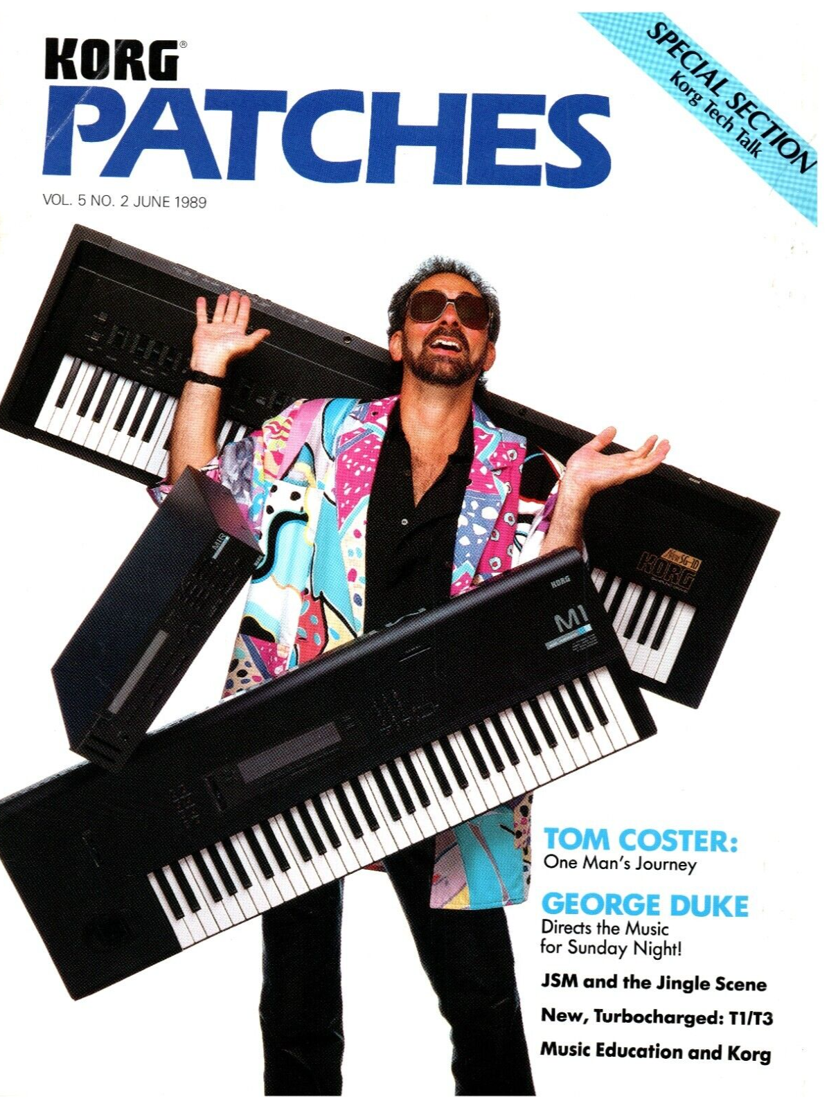 Korg Patches M1 61-Key Synthether TOM COSTER GEORGE DUKE Vintage Magaz ...