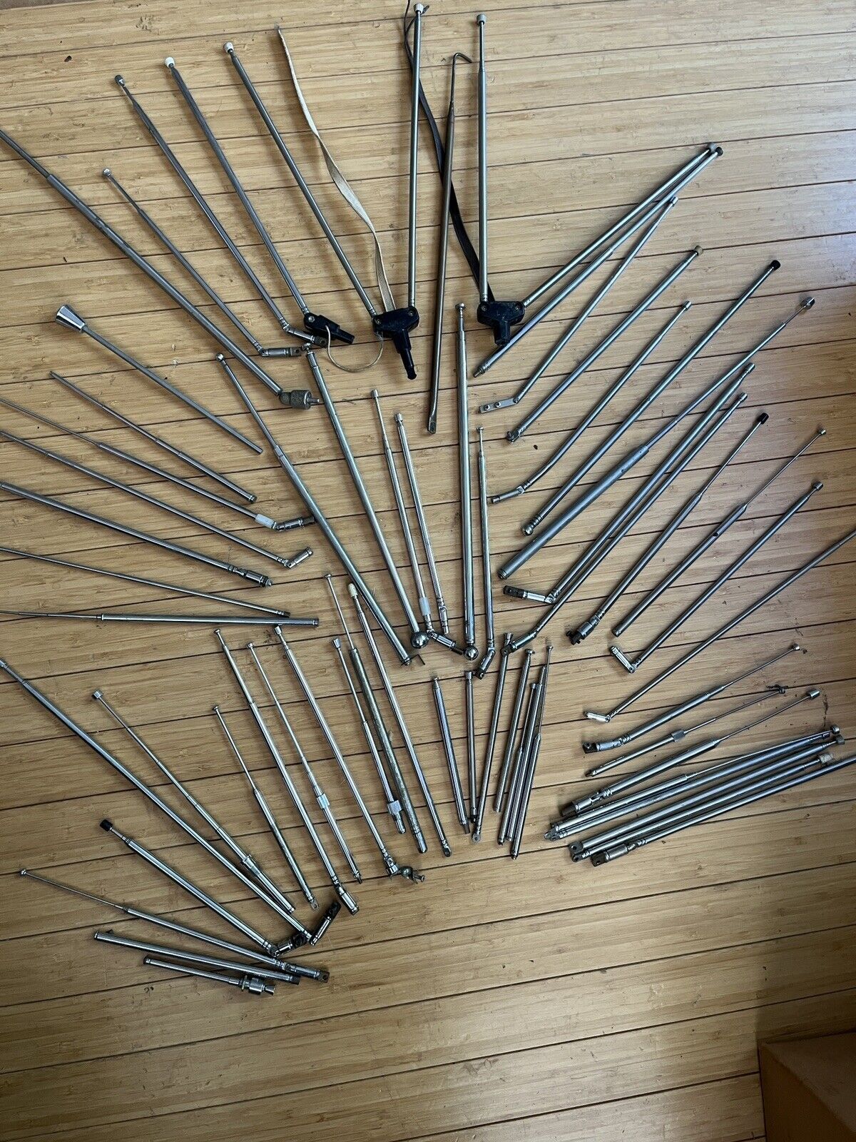 60 LOT Telescoping Antenna Rod for TV / Radio Rabbit Ear Telescopic Vi ...