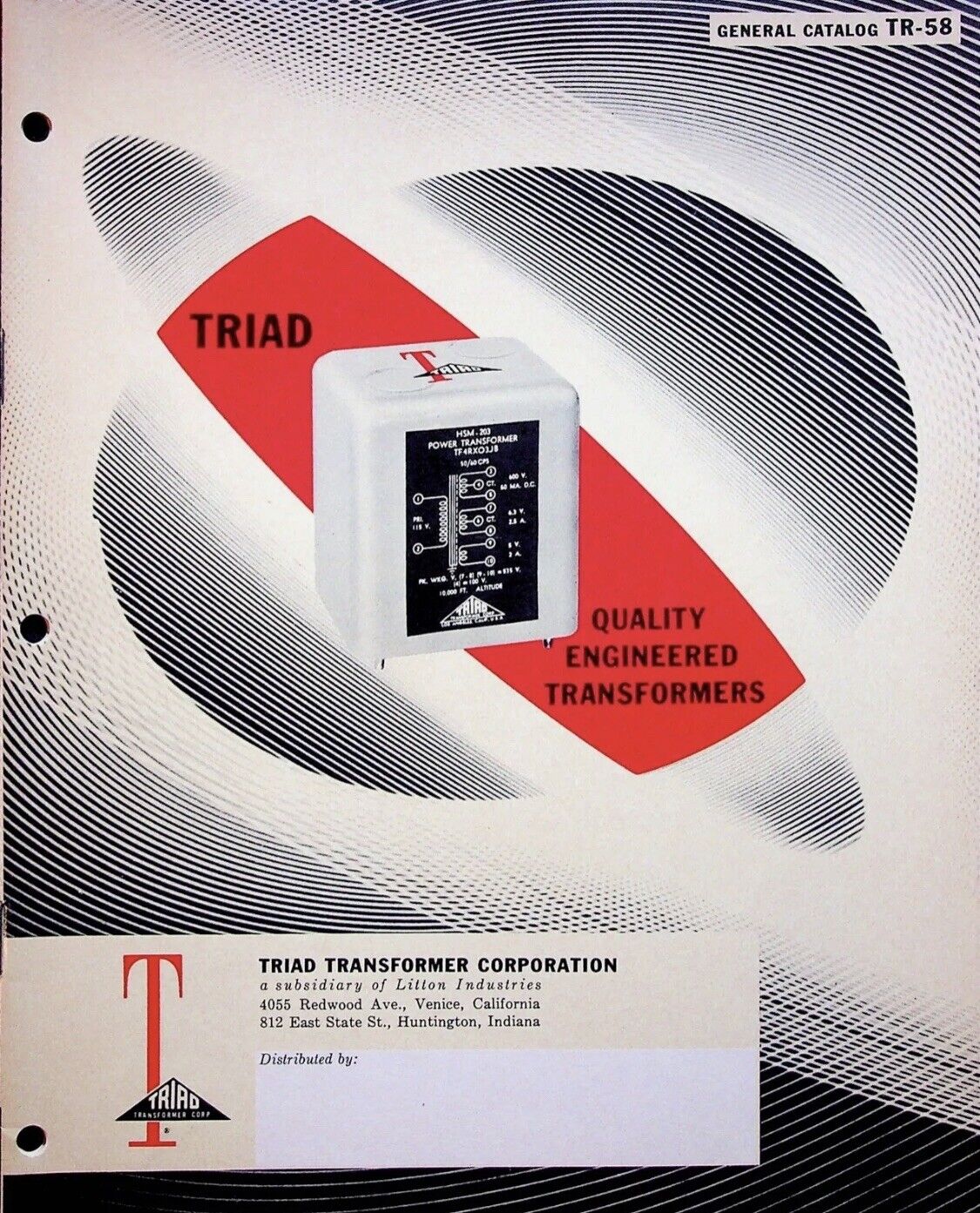 TRIAD POWER TRANSFORMER QUALITY ENGINEERED TRANSFORMERS GENERAL CATALO ...