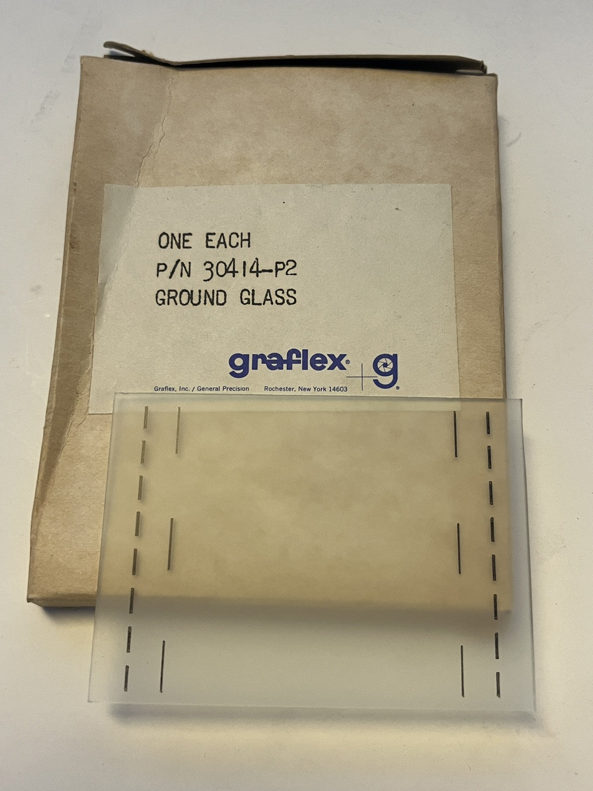 Graflex Speed Crown Super Graphic Ground Glass-with Gridlines NEW OLD ...